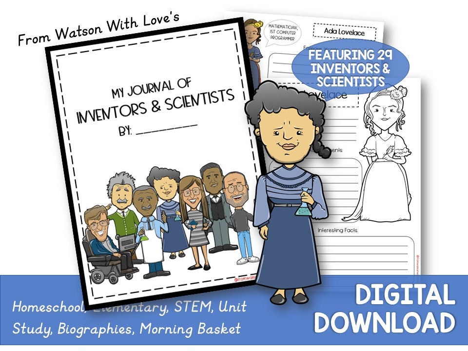 Famous Inventors and Scientists Journal My Journal of Science Unit ...