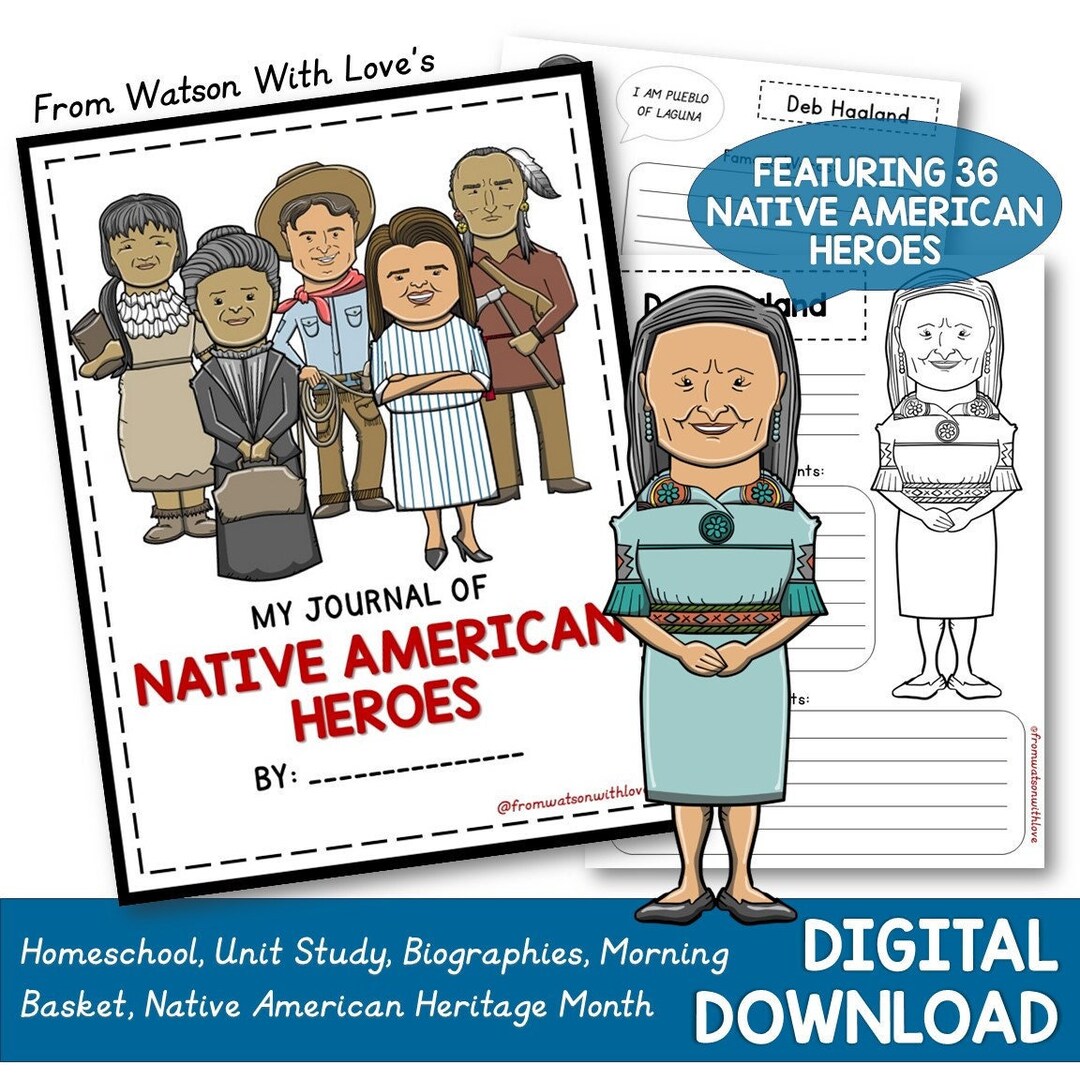 My Journal of Native American Heroes | Digital | Native American ...