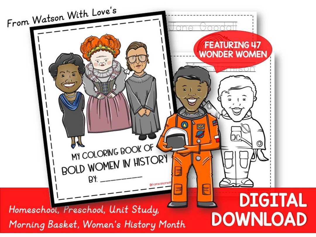 My Coloring Book of Bold Women in History | Women's History Month ...