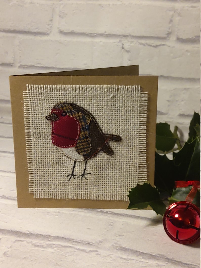 Unique Handmade Robin Card - Etsy UK