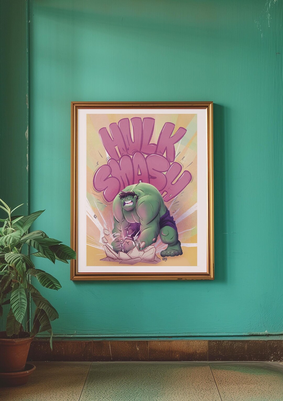 Hulk Smash Print - Etsy