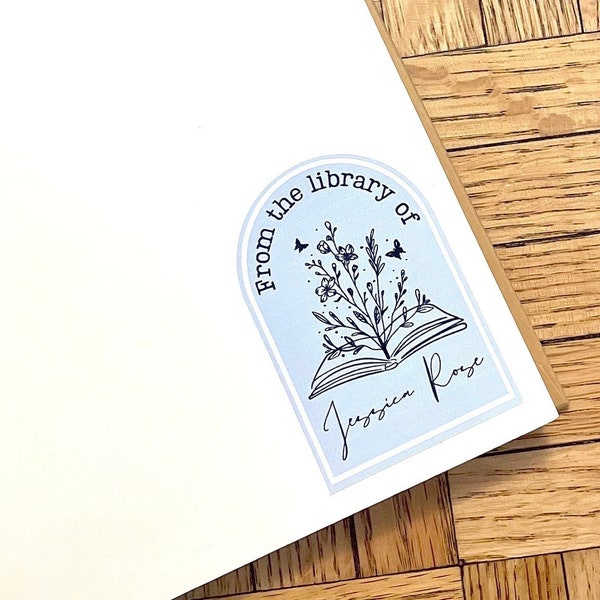 Library Sticker - Etsy