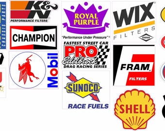 Racing Decals Stickers Drag Race NHRA Nascar Bumper Sticker Vinyl ...