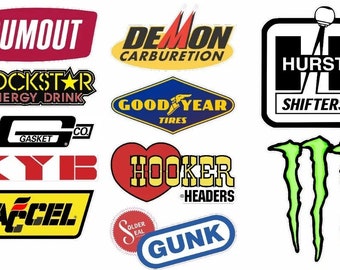 Racing Decals Stickers Drag Race NHRA Nascar Bumper Sticker Vinyl ...