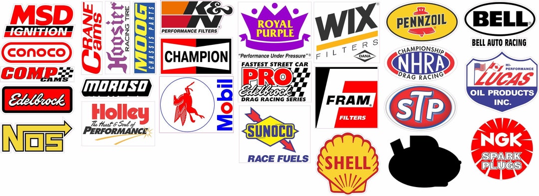 Racing Decals Stickers Drag Race NHRA Nascar Bumper Sticker Vinyl ...