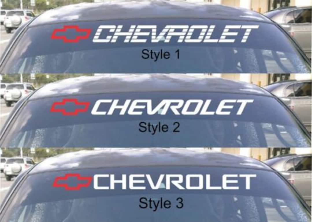 Chevy Trucks 1500 Window Sticker Bed Tailgate Vinyl Decal Chevrolet ...