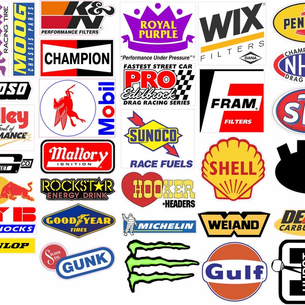 Nascar Stickers - Etsy