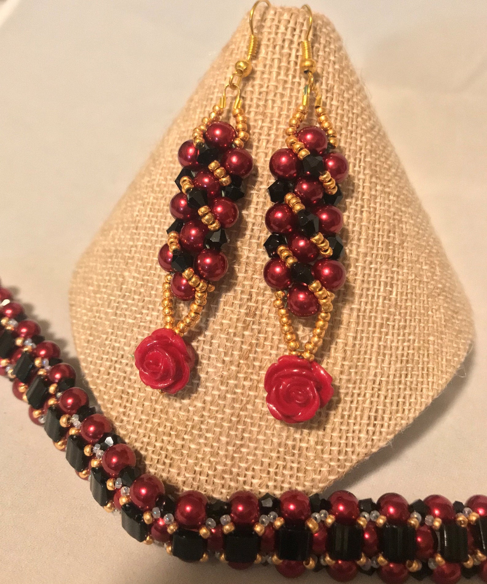 Helga Bracelet and Pierced Earrings Set - Etsy