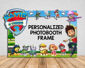 Paw patrol frame | Etsy