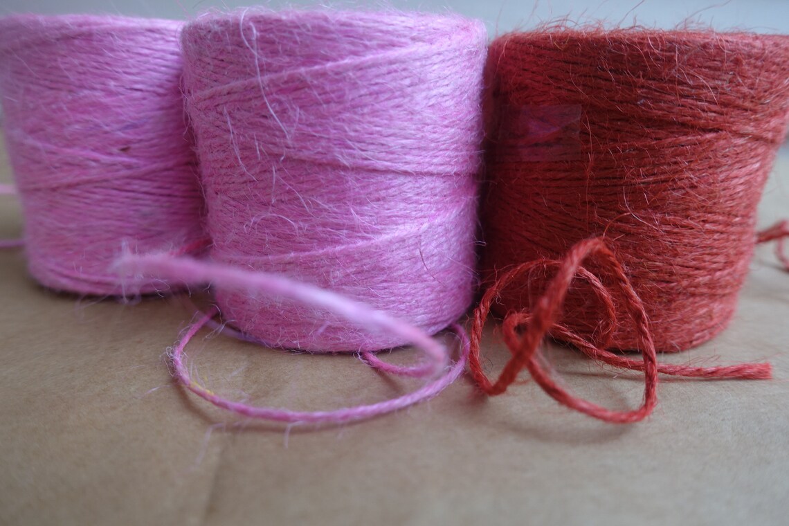 Natural Red Jute Twine Jute Burlap Twine Macrame Cord 1mm | Etsy