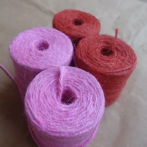 Natural Red Jute Twine, Jute Burlap, Twine Macrame Cord, 1mm, 1,5mm 3 ...