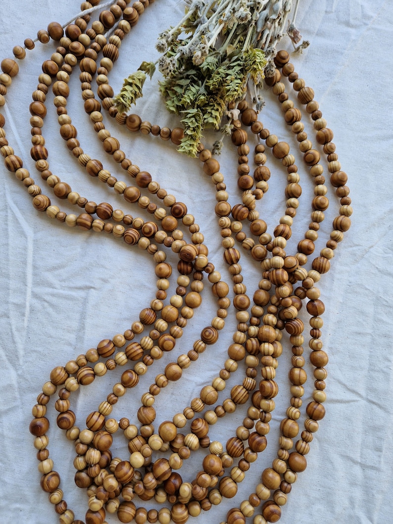 Olive Tree Beads Garland Christmas Ornaments Boho Decor - Etsy