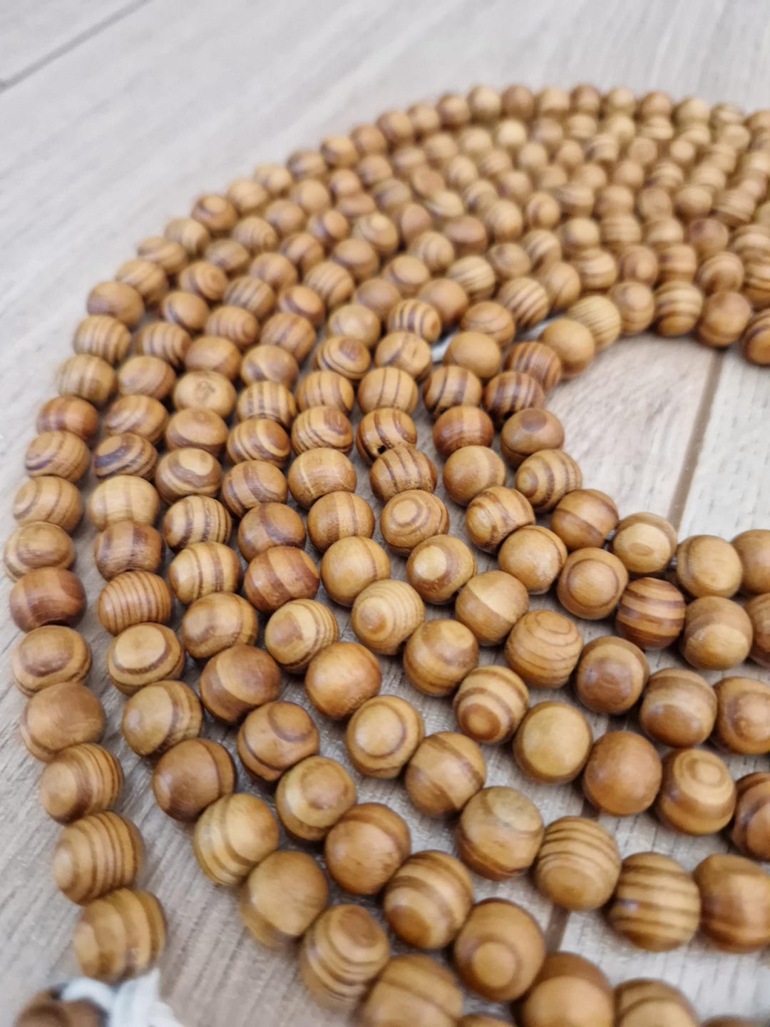 Large Wood Olive Beads for Christmas Tree, Boho Garland Ornaments ...