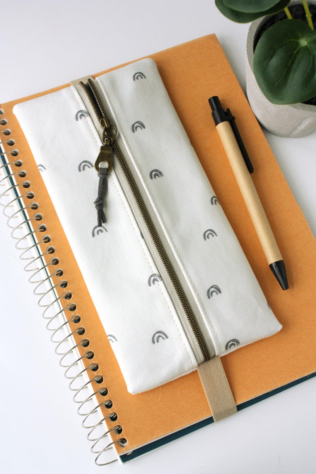 Elastic Pen Pouch, Journal Pen Pouch, Elastic Bookmark, Rainbows ...