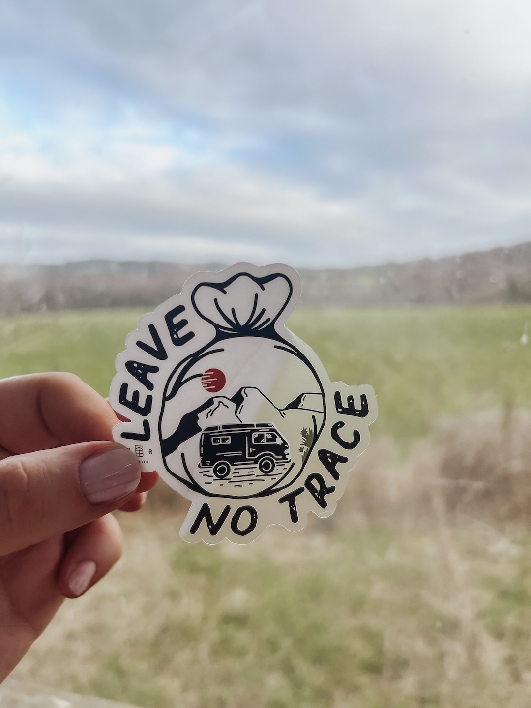 Leave No Trace Clear Sticker: Eco-friendly Vanlife Decal - Etsy