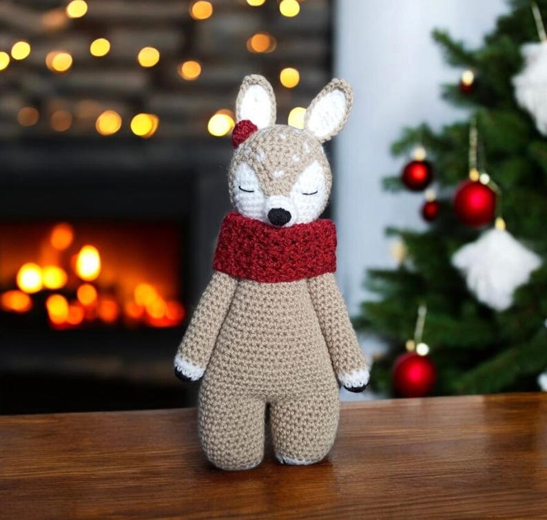 Crocheted Fawn Plush. Handmade. Ready to Ship. Amigurumi Fawn. Children ...