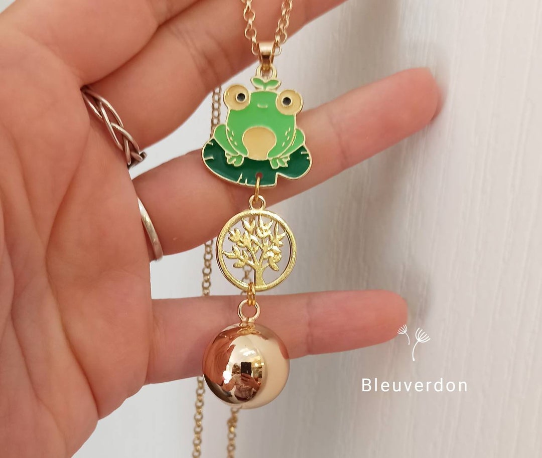 Pregnancy Bola Frog Tree of Life and Golden Ball - Etsy