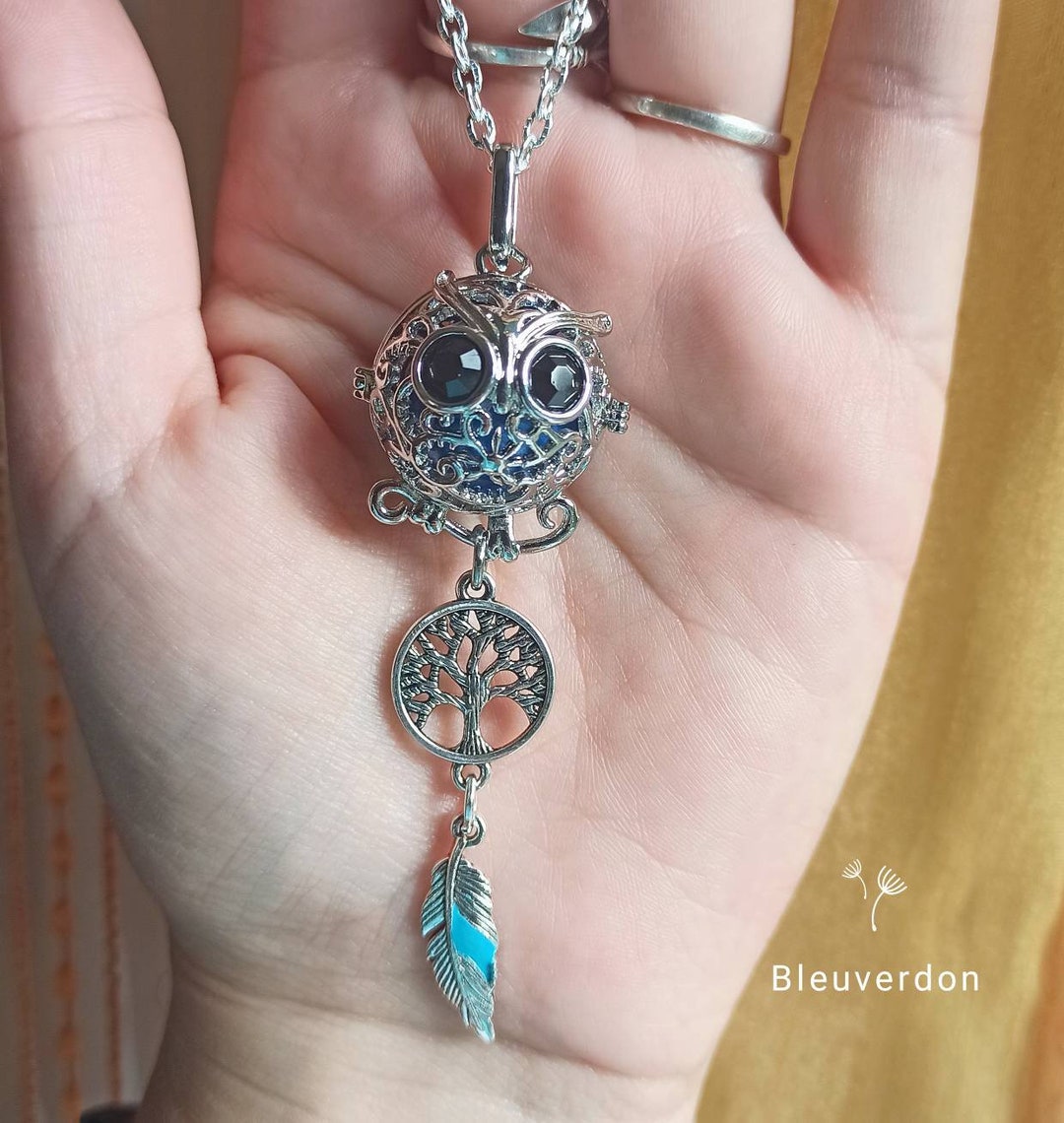 Pregnancy Bola Tree of Life Owl and Feather - Etsy