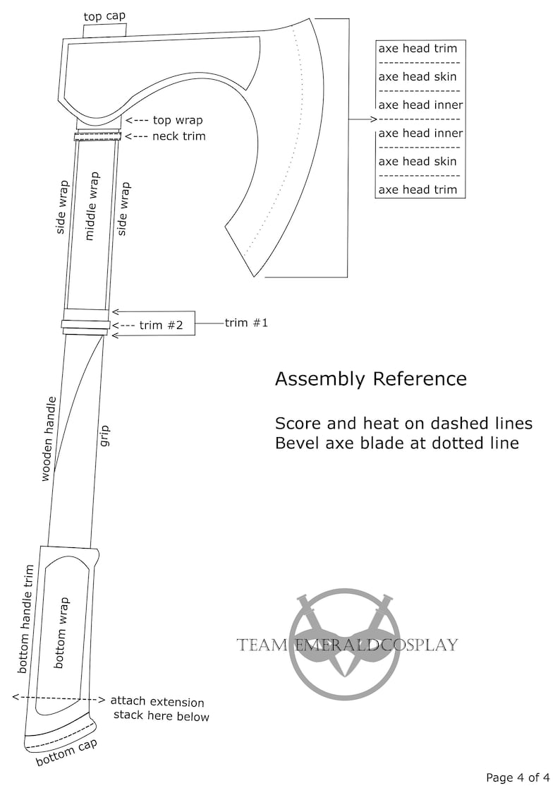Viking Axe - EVA Foam Template - Etsy
