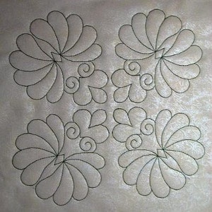 Feather Designs #8 Set of 4 - Etsy
