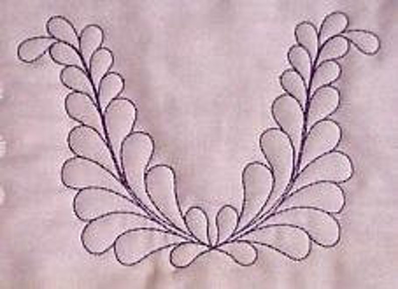 Feather Quilting Designs #2 Set of 10 - Etsy