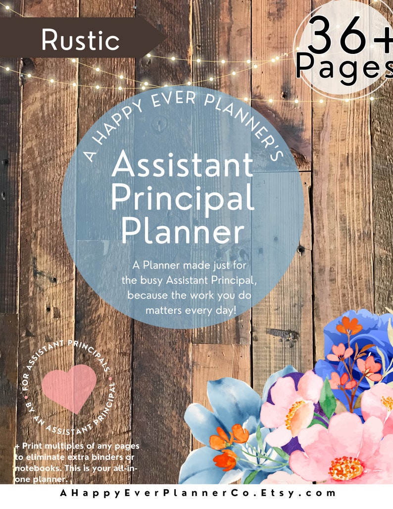Assistant Principal Planner - Rustic - Etsy