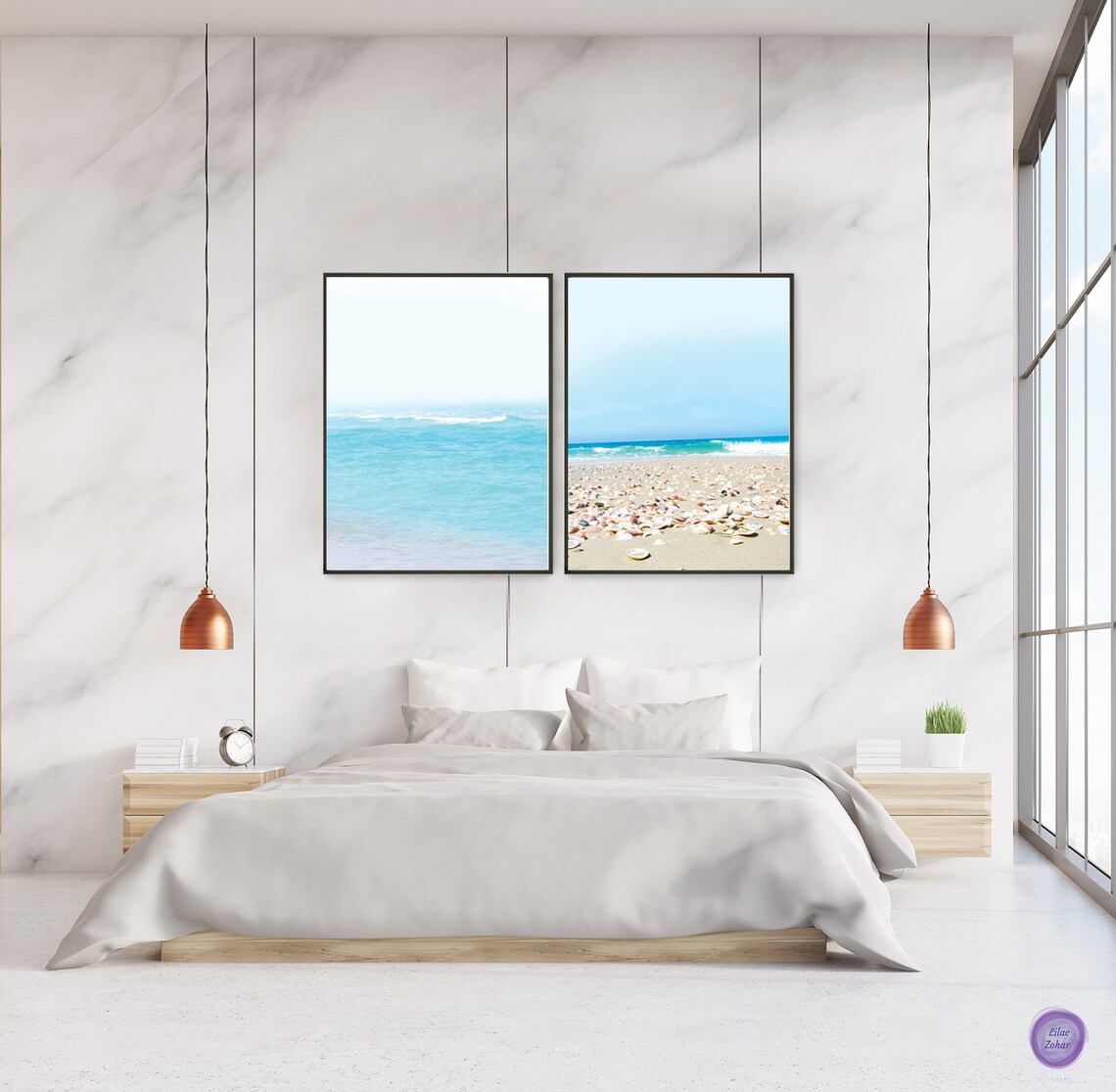 Ocean Wall Art, Nautical Wall Art, Beach Printable, Sea Printable, Blue ...