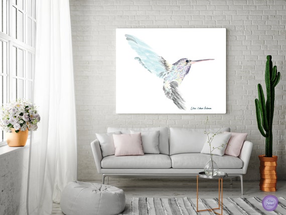 Hummingbird Canvas Art Painting for Living Room Wall Art for | Etsy