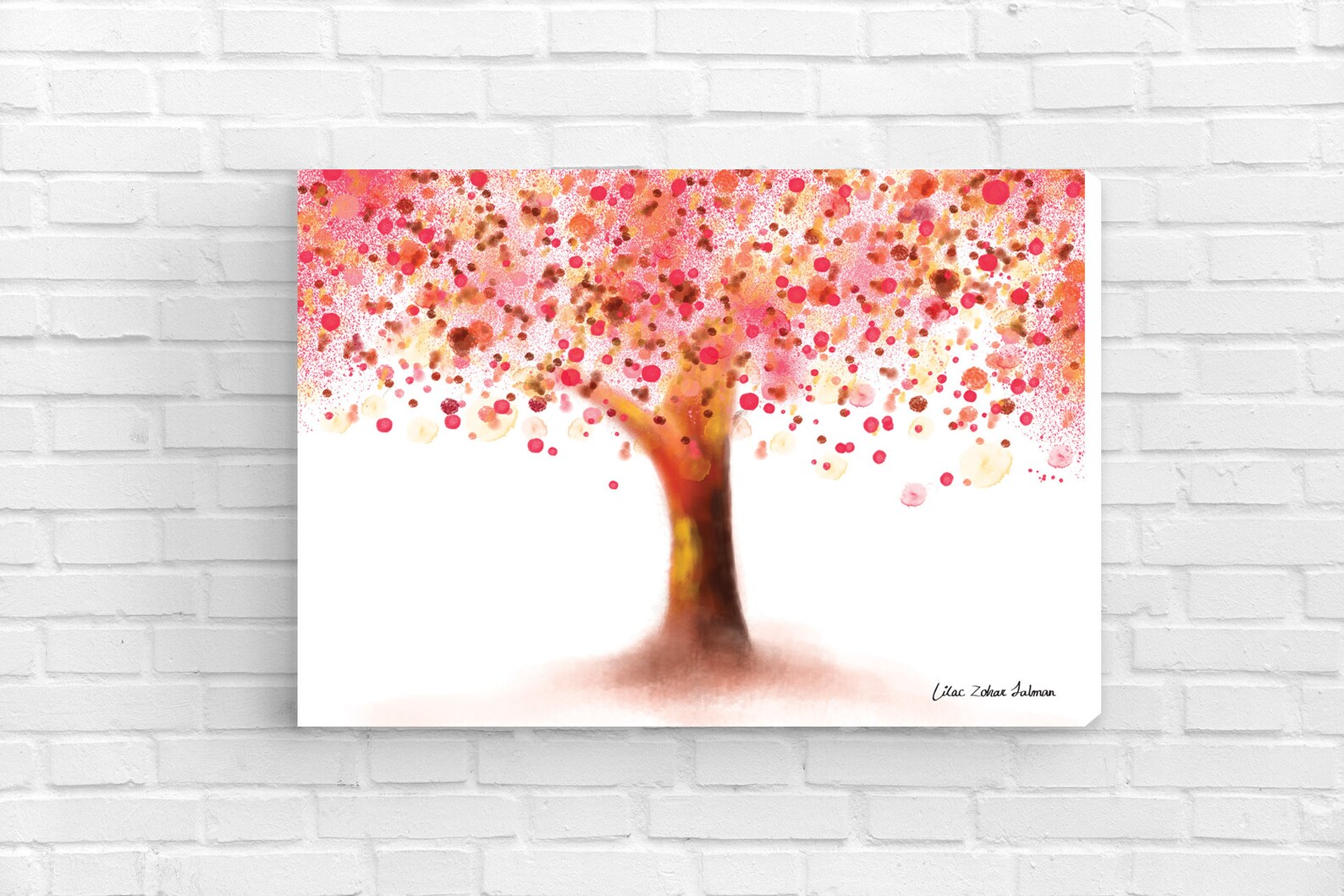 Tree Wall Art Canvas Art Tree Tree Painting Tree Canvas - Etsy