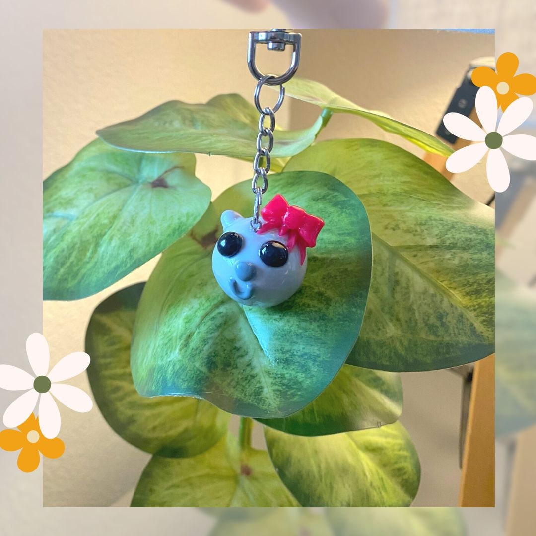 Sad Hamster Keychain - Etsy