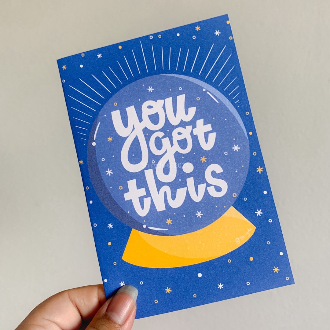 You Got This! Greeting Card | Motivational Card - Etsy