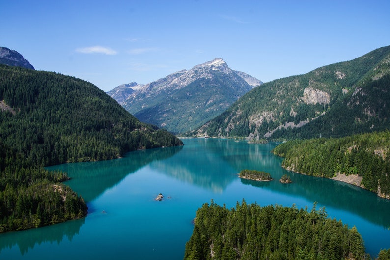 Diablo Lake North Cascades National Park Washington Landscape Pacific ...