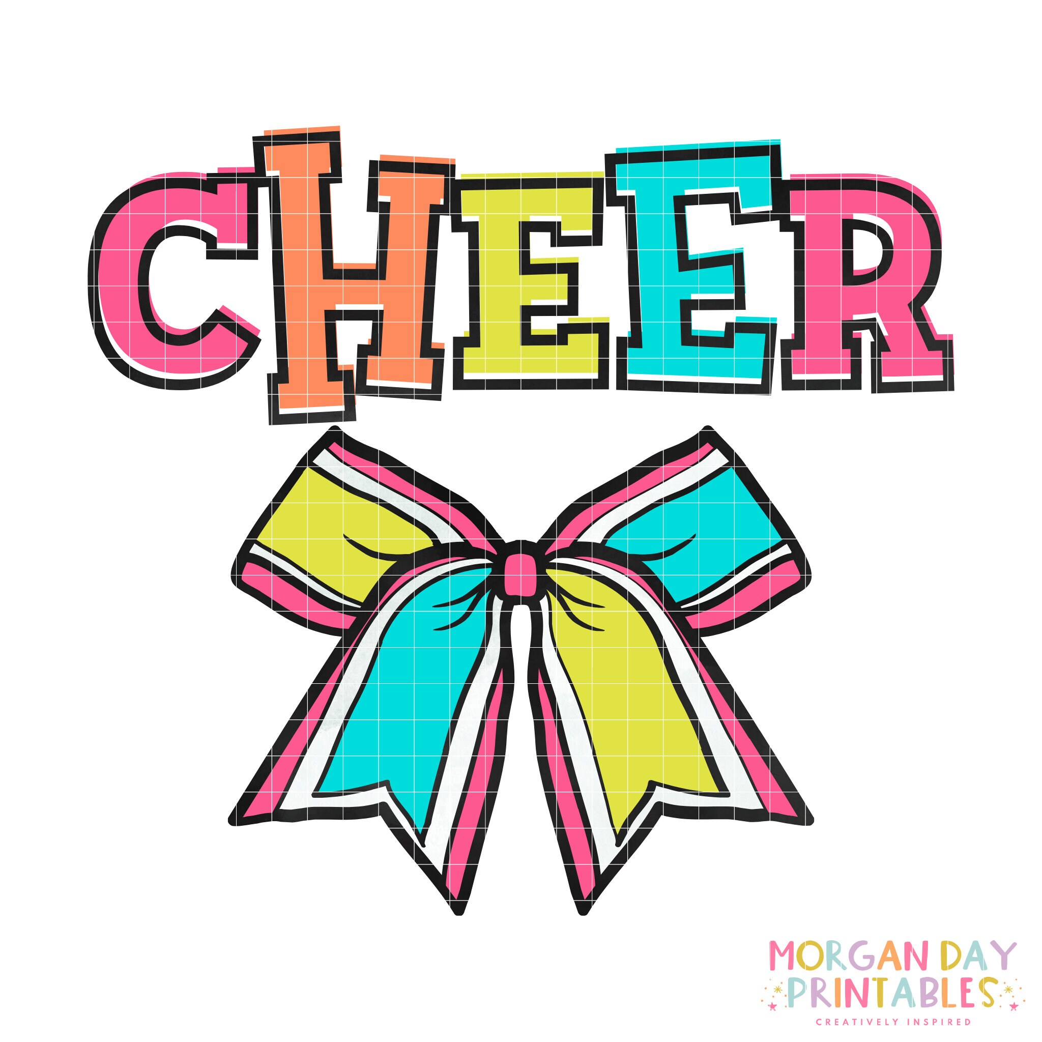 Canva Template, Canva Frames PNG, Coquette Cheer PNG, Preppy PNG ...