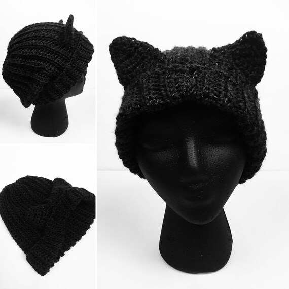 Studded Cat Ear Beanie