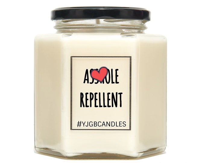 A*shole Repellent Candle, Offensive Gift, Mature Gift, Cheeky Gift ...