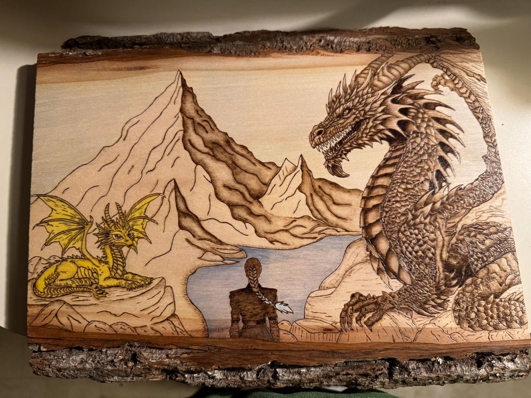 Fourth Wing Inspired Pyrography Art | Handmade | Onyx Storm | Empyrean ...