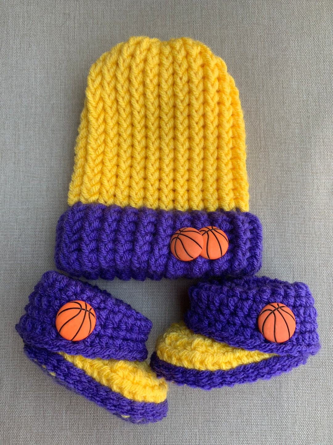 Los Angeles Lakers Baby, Baby Booties Crochet, Lakers Baby Clothes ...