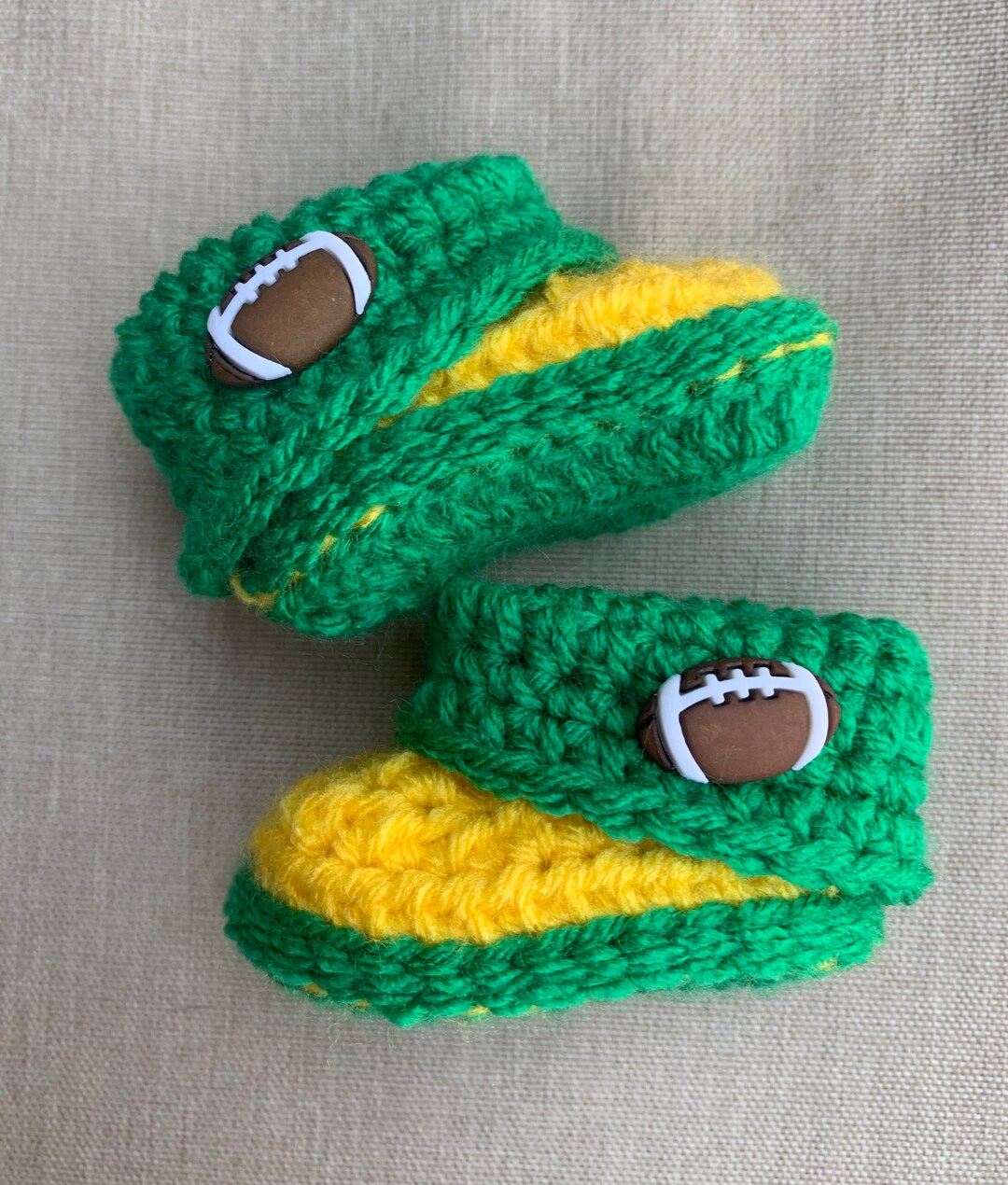 Green Bay Packers Baby, Packers Baby Booties, Baby Booties Crochet ...