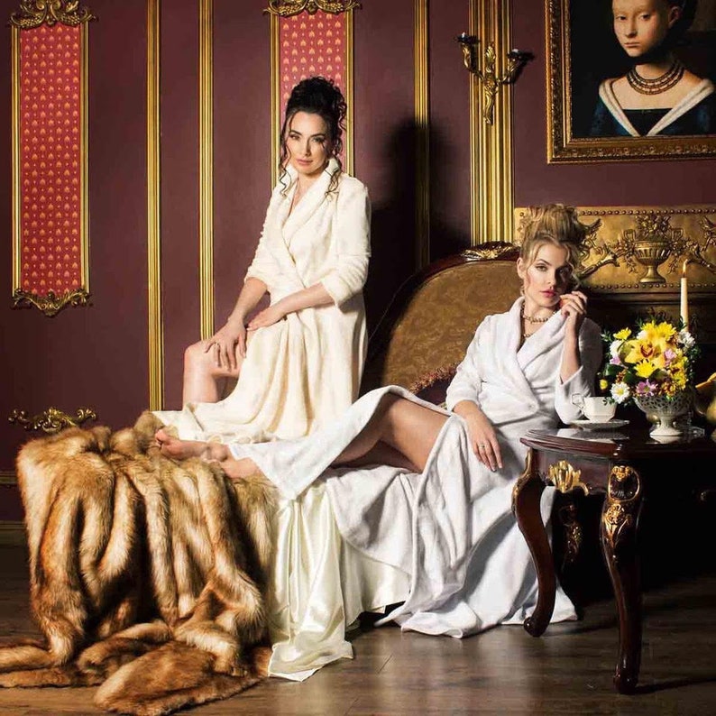 Madonna Woman Terry Robe, Bridal Robe, Honeymoon Bathrobes ...