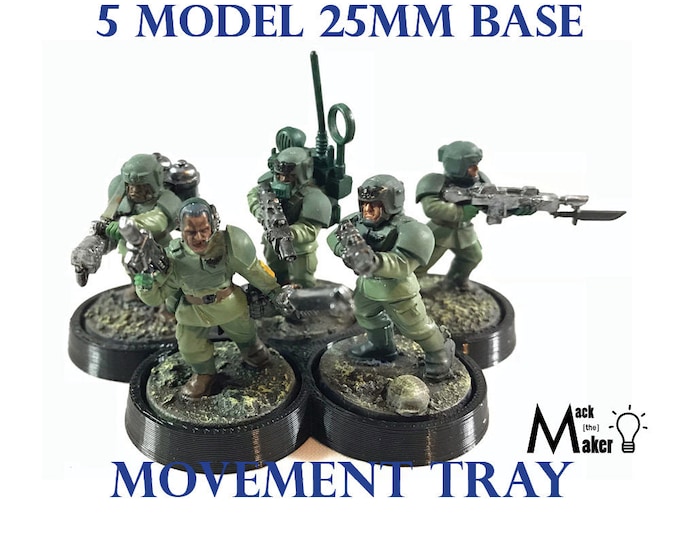 25mm Base Movement Tray 28mm Miniatures Warhammer 40K - Etsy