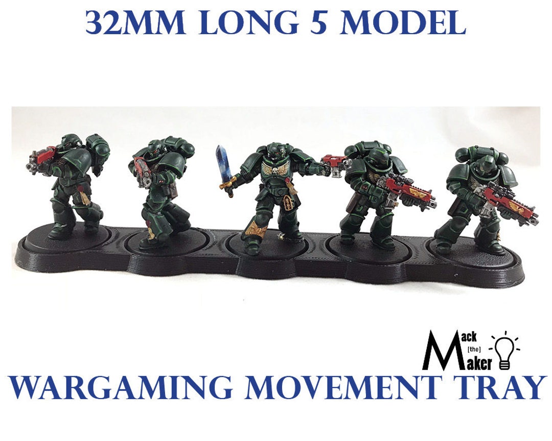 Warhammer 40000 Warhammer 40K 32mm Base 5 Model Movement Tray Age of ...