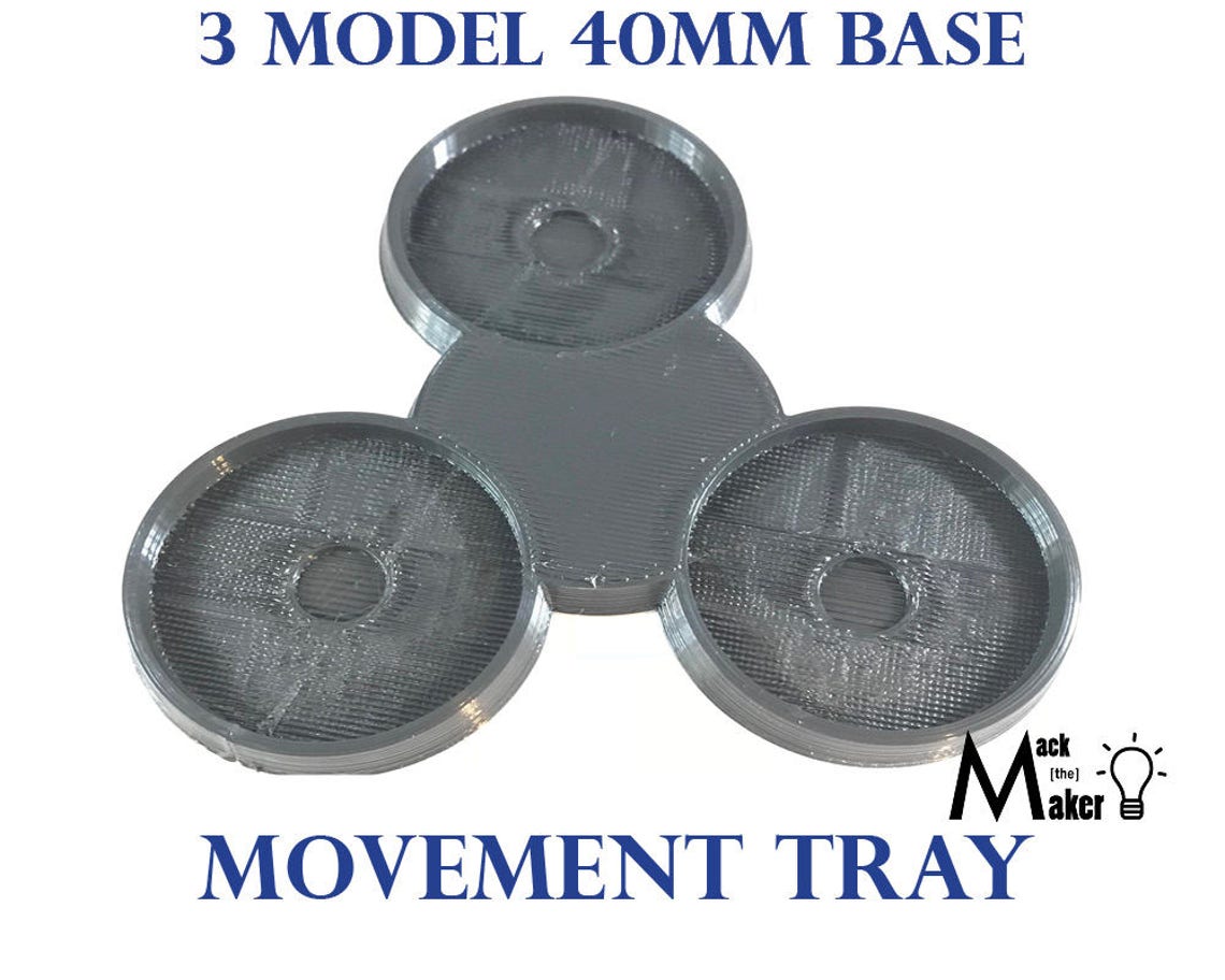 40mm Cluster Warhammer 40K 40000 Movement Tray for Custodes Primaris ...