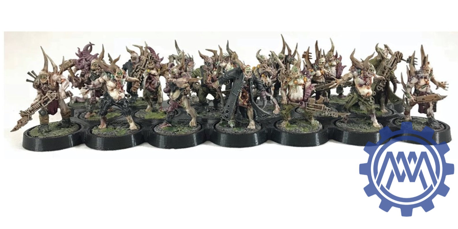 20 Model 25mm Base Movement Tray Warhammer 40K and Age of Sigmar, Great ...
