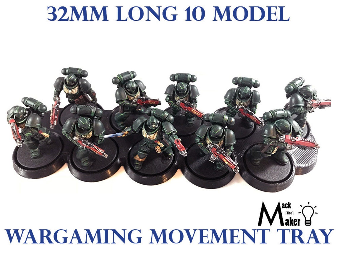 Warhammer 40000 Warhammer 40K 32mm Base 10 Model Movement Tray Age of ...