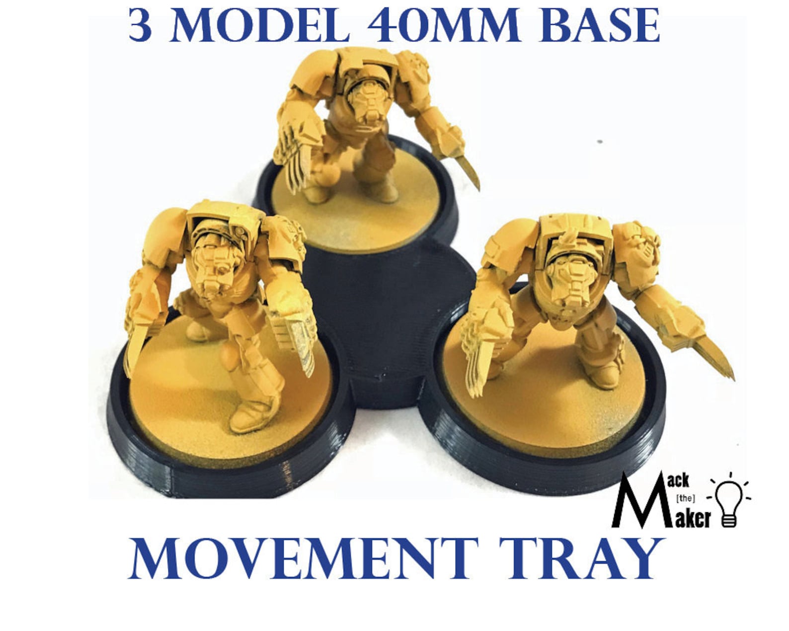 40mm Cluster Warhammer 40K 40000 Movement Tray for Custodes - Etsy