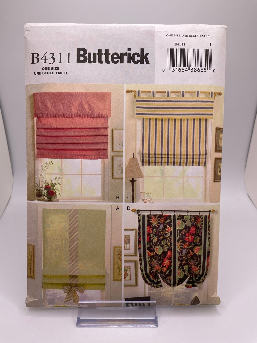Butterick B4311 Uncut FF Roman or Puff Shade - Etsy