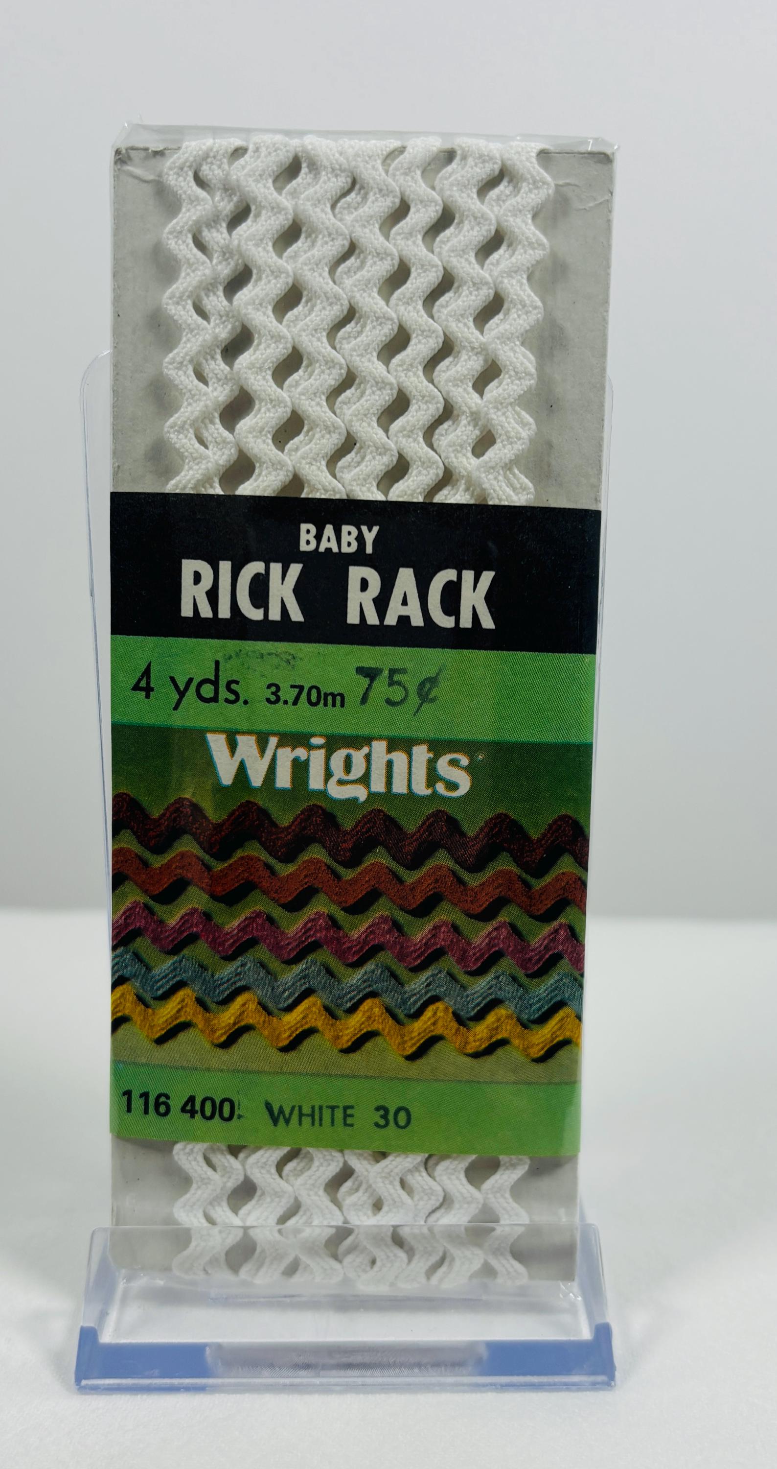 Baby Rick Rack 1/4" 4 Yards Each New - Discontinued Stock Wrights ...