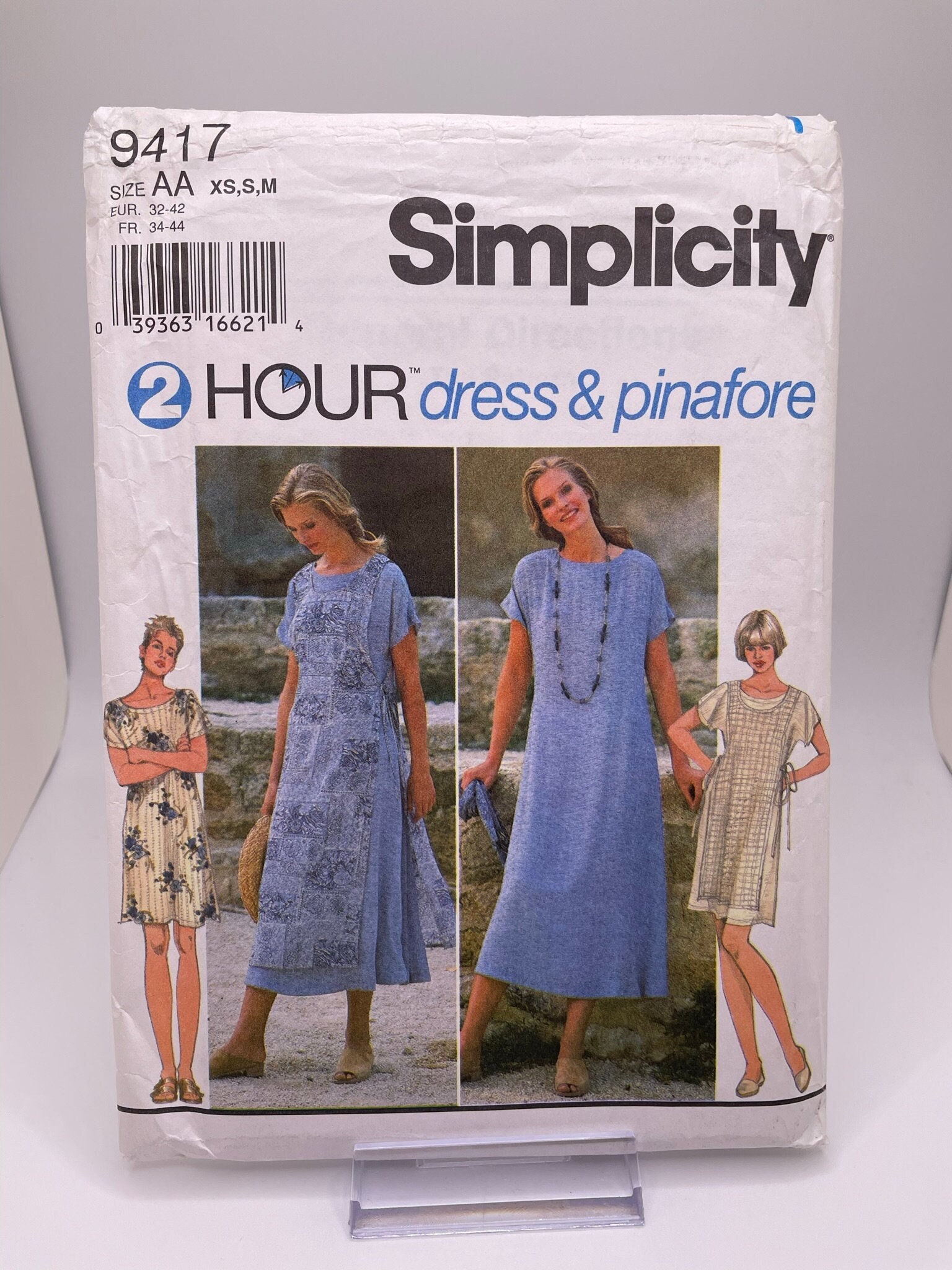 Simplicity 9417 Uncut FF Misses Sizes XS,S,M Pullover Dress and ...