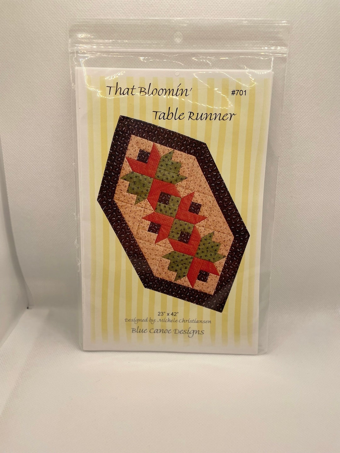 Maple Leaf Table Runner Sewing Pattern Paper Pattern Instructions Etsy