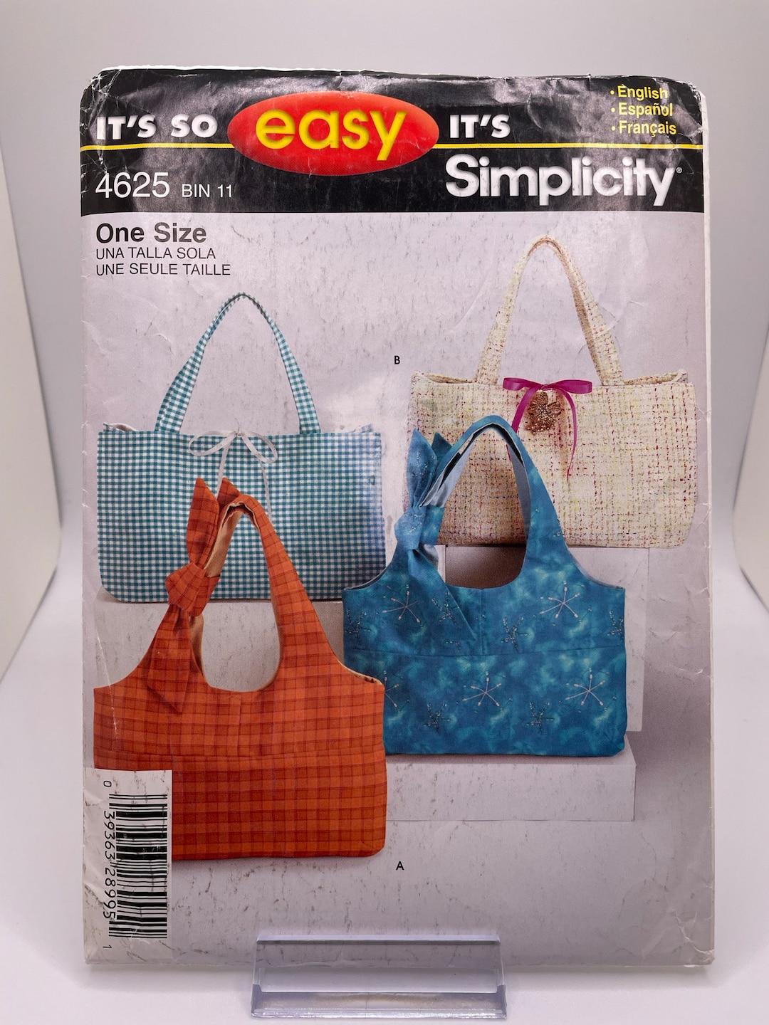 Simplicity 4625 Uncut FF Easy Tote Bags or Purse - Etsy